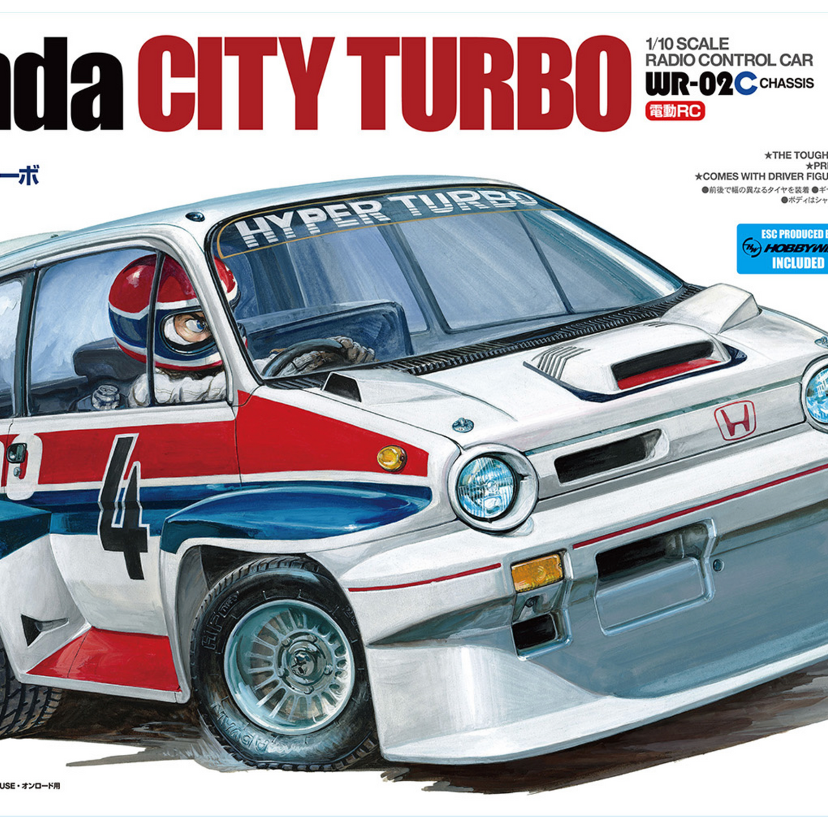 Tamiya RC Honda City Turbo (WR-02C) - Item #58611 – Slick-Shifts