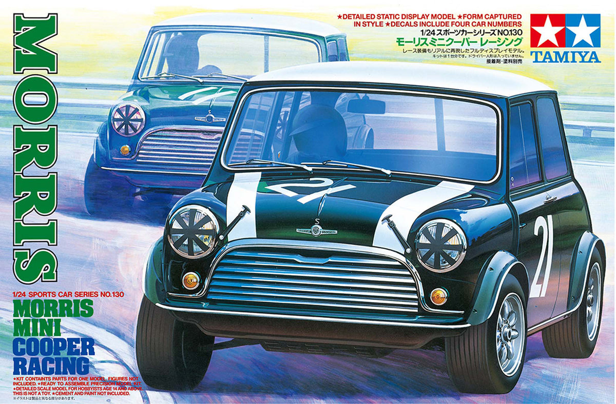 Tamiya Morris Mini Cooper Racing 1/24 Model Kit - Item #24130 – Slick ...