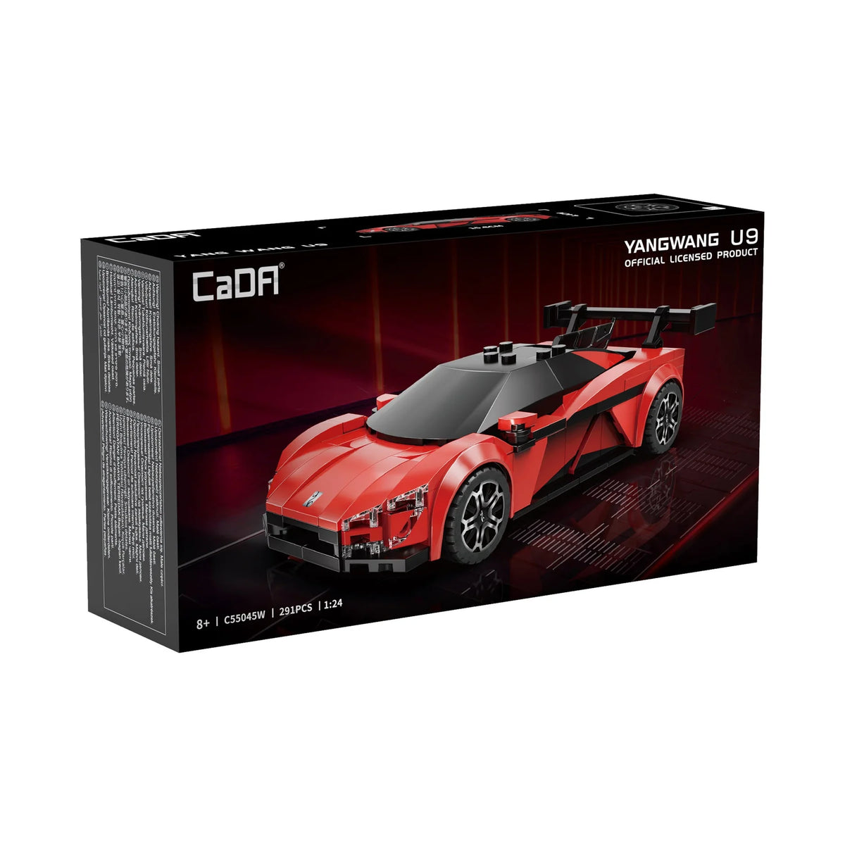 CaDA BYD Yangwang U9 Electric Super Coupé 1:24 291 Pcs Kit C55045W ...