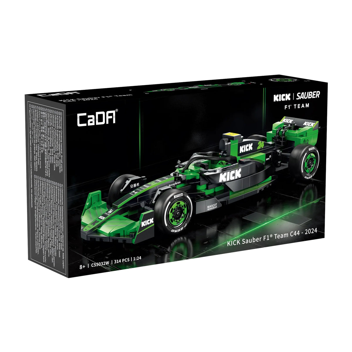 CaDA Kick Sauber F1 Team C44 (2024) 1:24 314 Piece Brick Kit C55032W ...