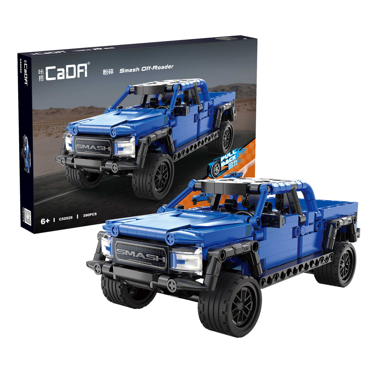 CaDA Smash Off Roader Pick Up Truck 1:18 390 Piece Brick Kit C52029W ...