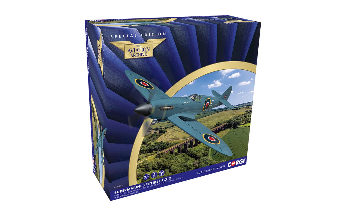 Corgi Supermarine Spitfire PR.XIX G-RRGN PS853 Roll R Heritage AA38708 ...