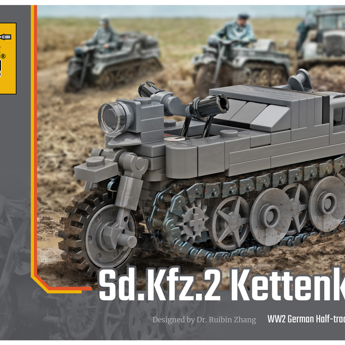 Build Army WW2 Kettenkrad German Half Tracked Motorcycle 1:31 Scale 89 ...