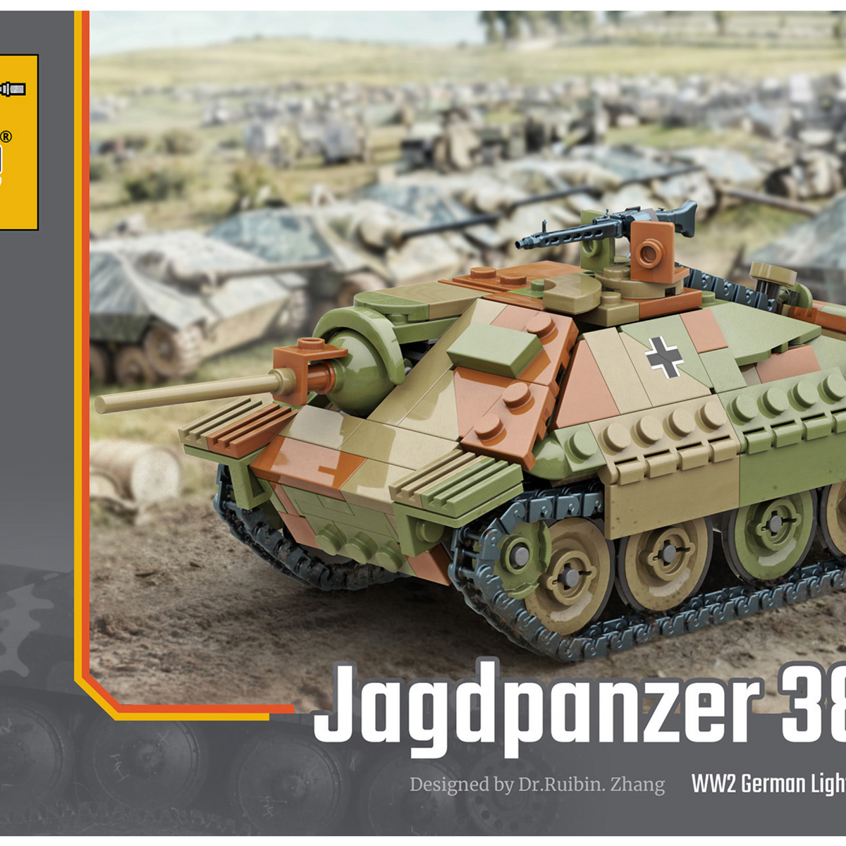Build Army Jagdpanzer 38t Hetzer Light Tank Destroyer 1:33 387P BA0138 ...