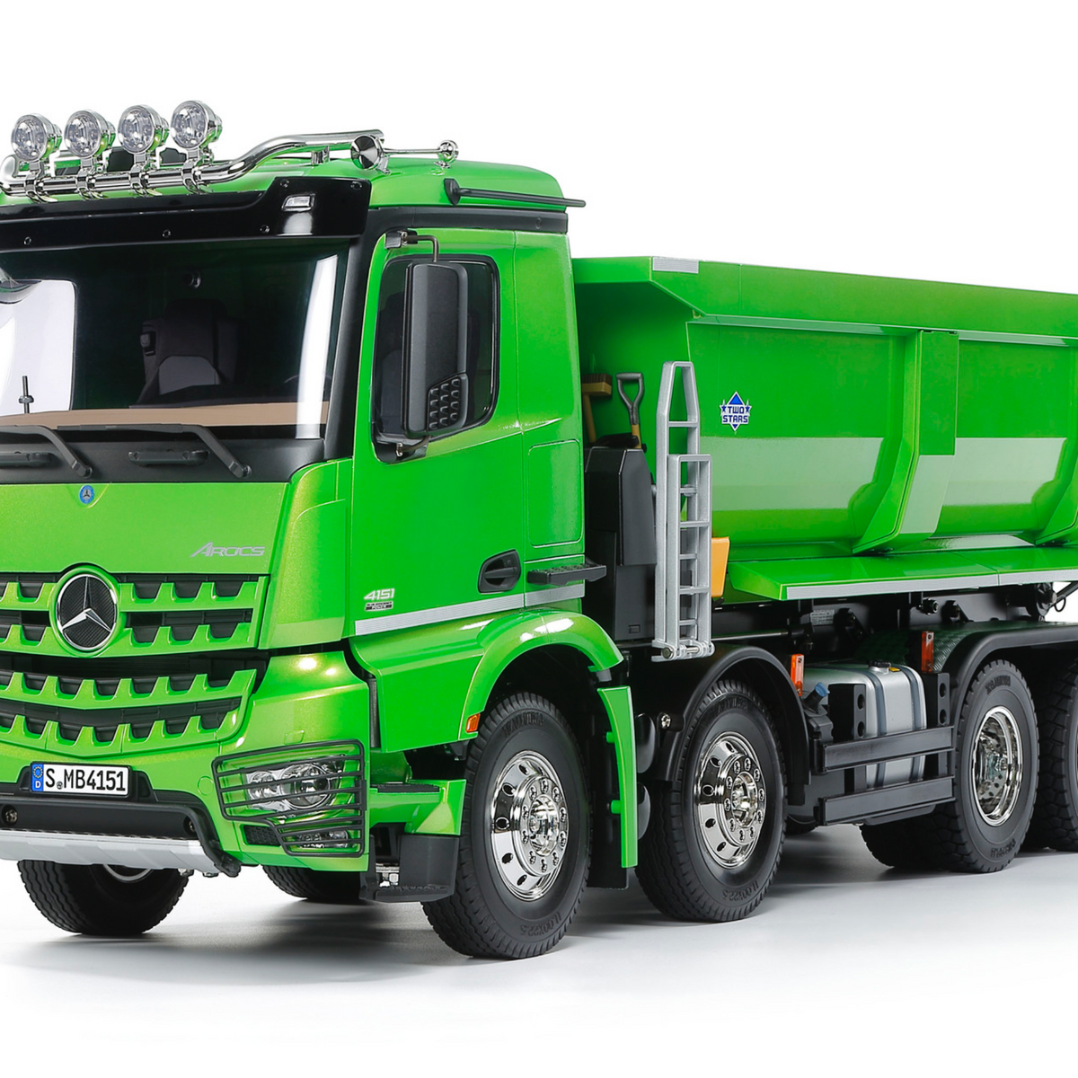 Tamiya RC Mercedes-Benz Arocs 8x4 Tipper Truck Green Ed Item #47523 ...