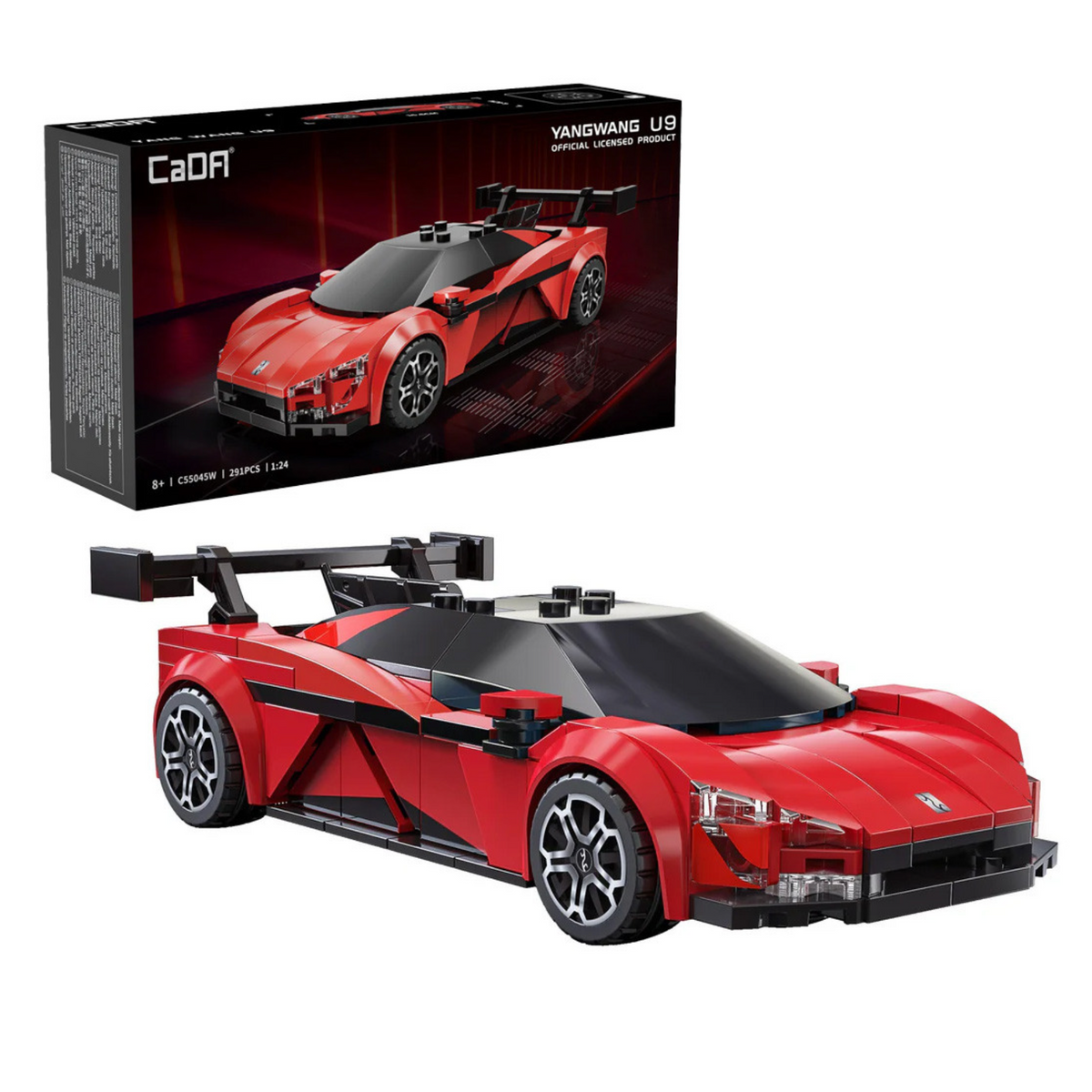 CaDA BYD Yangwang U9 Electric Super Coupé 1:24 291 Pcs Kit C55045W ...
