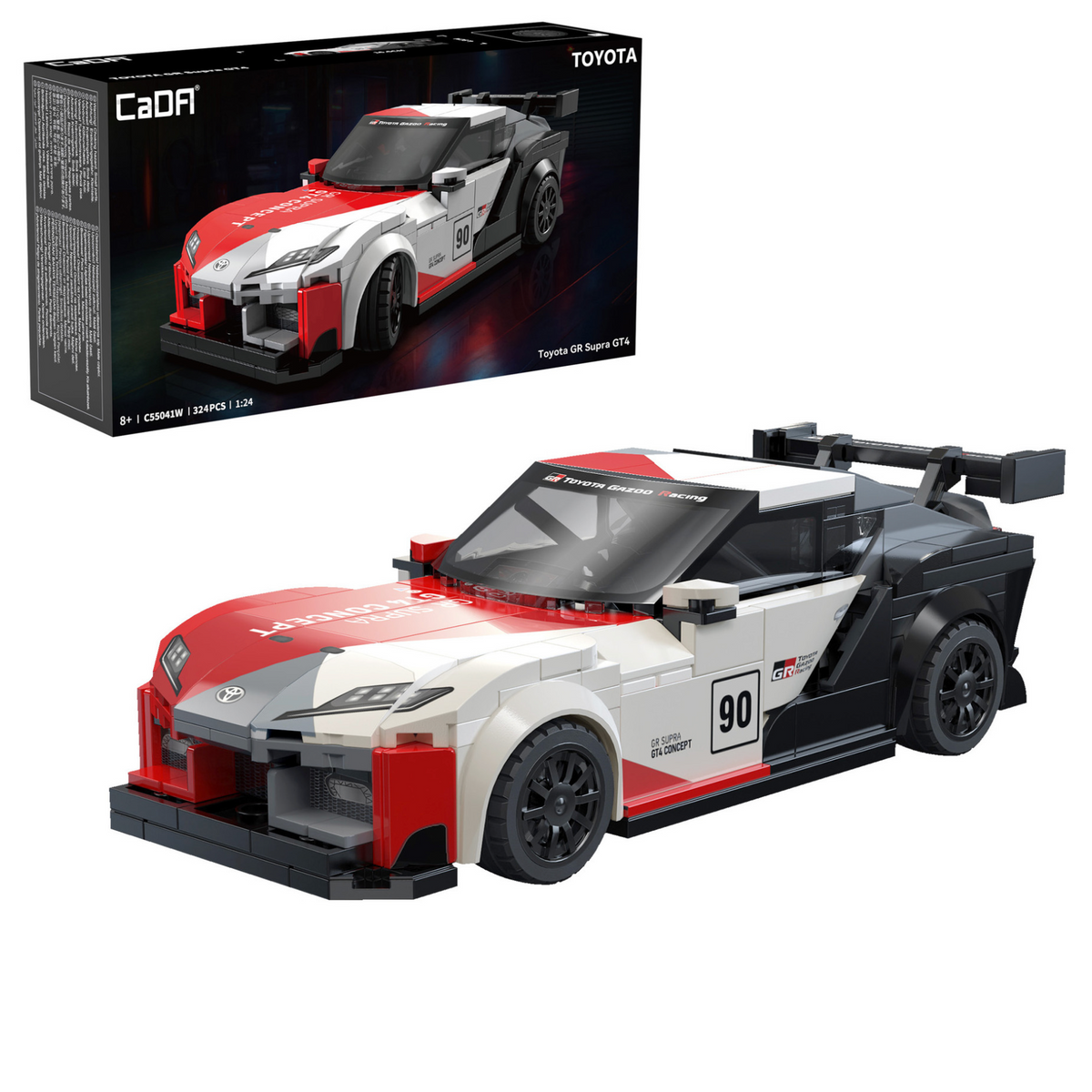 CaDA Toyota GR Supra GT4 Car 1:24 324 Pieces Brick Model Kit C55041W ...