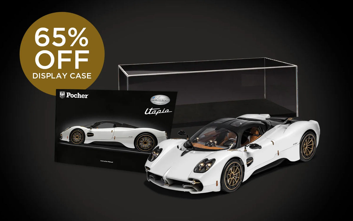 Pocher Pagani Utopia Coupé Bianco Perla Display Case Ins Man BUNDLEP09 ...